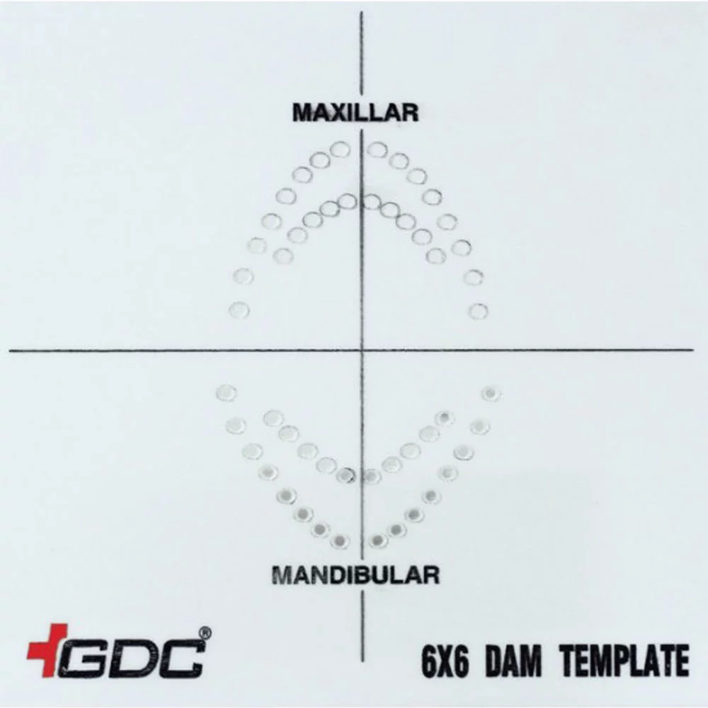 GDC Rubber Dam Template 6×6 (Rdt) - Nutrident